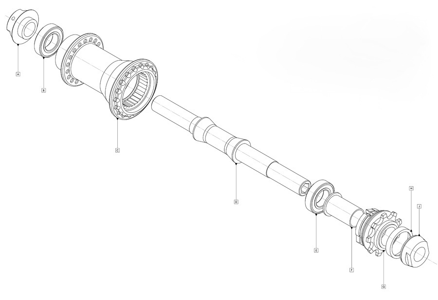 Exploded Rear Hub web - Colony BMX